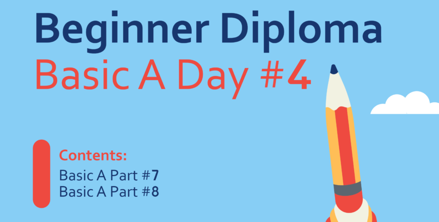 Beginner Diploma Basic A Day #4 – Mr English